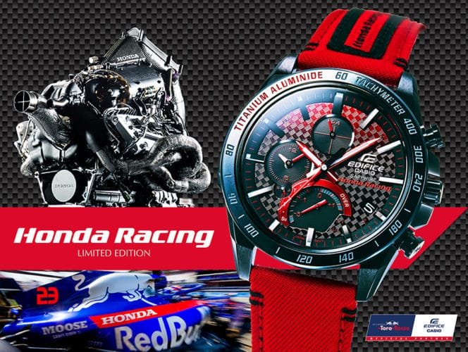 Seconde Collab CASIO EDIFICE X Honda Racing - ESSENTIAL HOMME